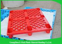 China Stackable Black Plastic Skids Pallets , Lightweight Plastic Pallets 100% Recycled Material for sale