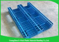 China Standard Size Stackable Plastic Pallets , Double Faced Heavy Duty Pallets High Load for sale