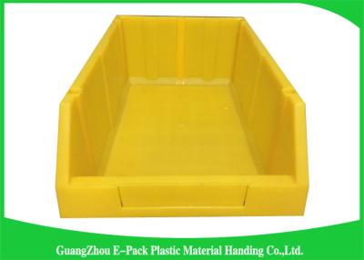 China Commercial Stackable Bins With Hinged Lids , Heavy Duty Warehouse Storage Containers for sale