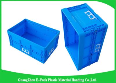 Cina silos di immagazzinamento di plastica pieghevoli di trasporto del supermercato 55L/casse pieganti di stoccaggio in vendita