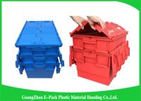 China Plastic Storage Attach Lid Containers 600 * 400mm Assorted Height for sale