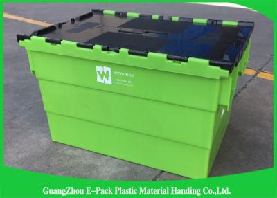 Cina Scatola di volume d'affari del trasporto/contenitori di stoccaggio industriali con il coperchio allegato di plastica in vendita