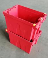 China Stacking Nesting Solid Plastic Tote Box Standard Size 600*400mm for sale