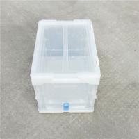 China Attached Lids Collapsible Plastic Tote Boxes / Foldable Plastic Container for sale