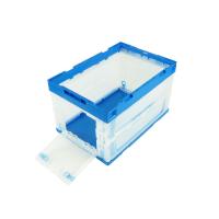 China Width Sides Opening Collapsible Plastic Containers Light Weight for sale