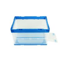 China Width Sides Opening Collapsible Plastic Containers Light Weight for sale