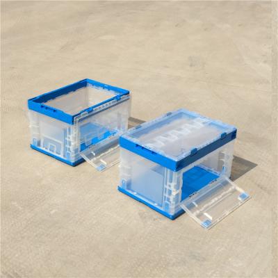 China Length Sides Opening Collapsible Plastic Containers Virgin PP Material Custom Color for sale