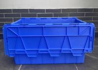 China Recycable Logistics Stack Plastic Attached Lid Containers for sale