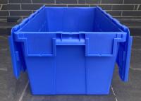 China Recycable Logistics Stack Plastic Attached Lid Containers for sale
