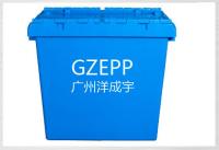 China Sorting System 172L Plastic Attached Lid Containers Warehouse Storage for sale