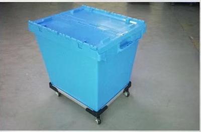 China Sorting System 172L Plastic Attached Lid Containers Warehouse Storage for sale