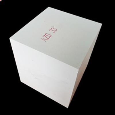 China Hot sales white fused cast azs block for hornos para fundir vidrio for sale