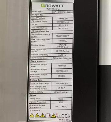 Cina Sistema ibrido solare CC/AC10kw dell'invertitore di SPH 1000TL PV in vendita