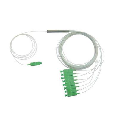 China 1260nm-1650nm Single Mode Fiber Splitter 1x8 PLC Splitter For FTTX for sale