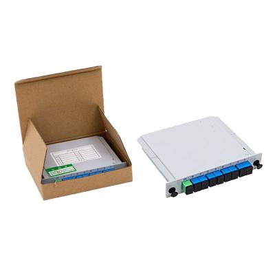 China 1m SC / APC Fiber Optic PLC Splitter Cassette 1*8 Type DIN 1X8-PLC for sale
