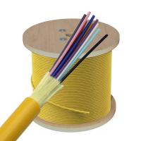 China 4F - 96F SM Tight Buffer Fiber Cable / Distribution Fiber Optic Cable for sale