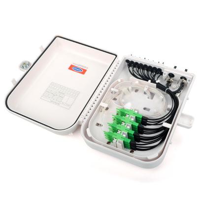 China 8 12 16 Core Fiber Optic Distribution Box 1.2kg Optical Network Terminal Box for sale