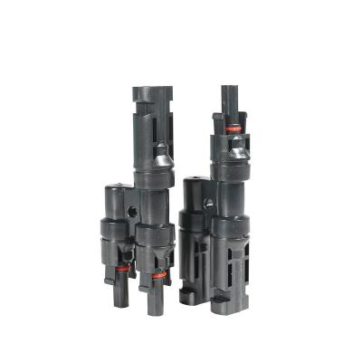 China 1500V IP65 Waterproof Electrical Wire Connectors , MC4 Branch Connector for sale
