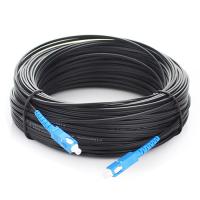 China SC UPC FTTH Drop Fiber Optic Cable Patch Cord Self Supporting G657A2 for sale