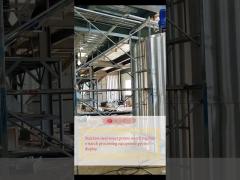 Stainless steel sweet potato starch machine starch processing equipment project display