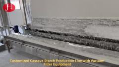 Stainless Steel Cassava Starch Rotary Vacuum Filter Multifunction Food Processing Machine