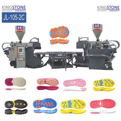 China Kingstone Machinery Rotary Two Color Plastic Sole Injection Moulding Machine for sale