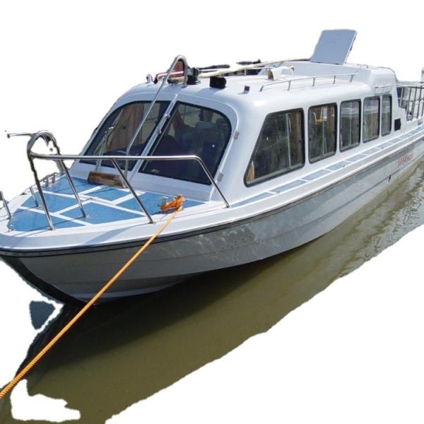 Quality 1360 Inboard Engine Passenger Boat Sightseeing Boat Fiberglass Yacht Factory for sale