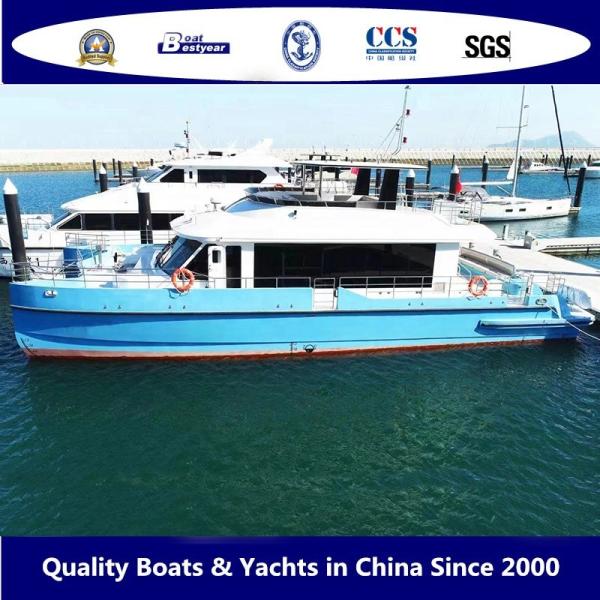 Quality New 20.8m Fiberglass Catamaran Yacht Hybrid Power Version for Touring and for sale