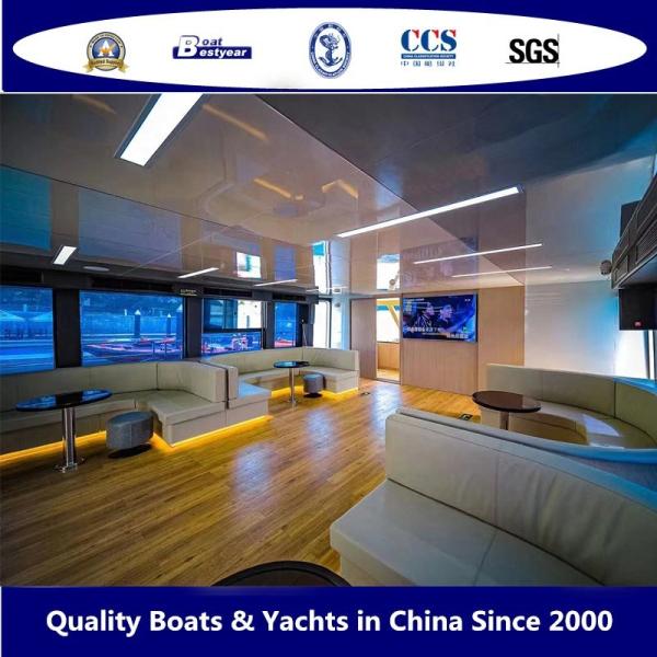 Quality New 20.8m Fiberglass Catamaran Yacht Hybrid Power Version for Touring and for sale
