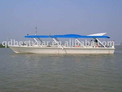 Quality Bestyear 13m to 25m Open Sightseeing Passenger Boat Touring Yacht for sale