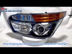 Lâmpadas dianteiras de autocarro para Ankai 6129Y King Long