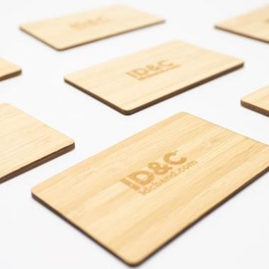 Quality Bamboo Wood Smart Card Business Key 125KHZ / 13.56MHZ For Hotel Access Control for sale
