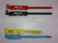 Quality Soft PVC Hospital Medical Wristband Disposable RFID NFC Tag Bracelet for sale