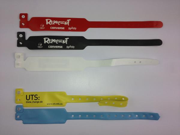 Quality Soft PVC Hospital Medical Wristband Disposable RFID NFC Tag Bracelet for sale