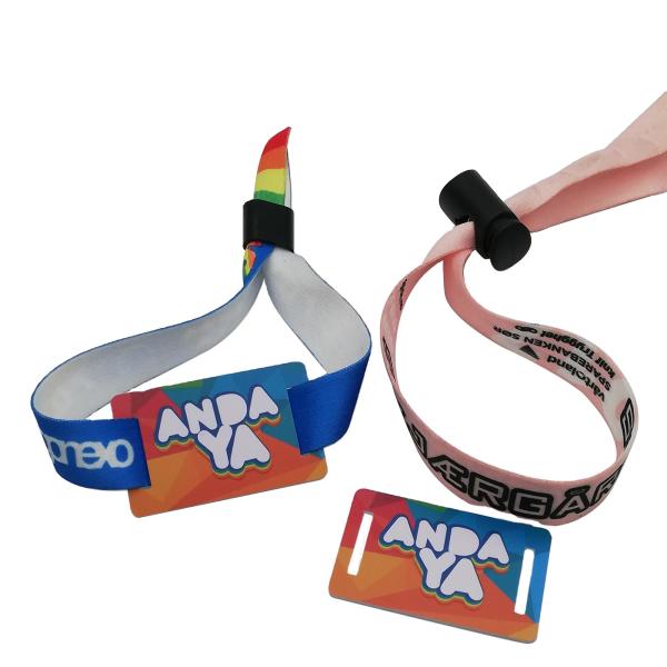 Quality One Time NFC RFID Wristband 13.56Mhz Contactless RFID Bracelet Tag Eco Friendly for sale