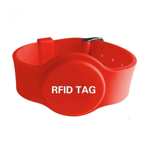 Quality RFID NFC Silicone Wristband Bracelet With Cashless Payments For Festival for sale