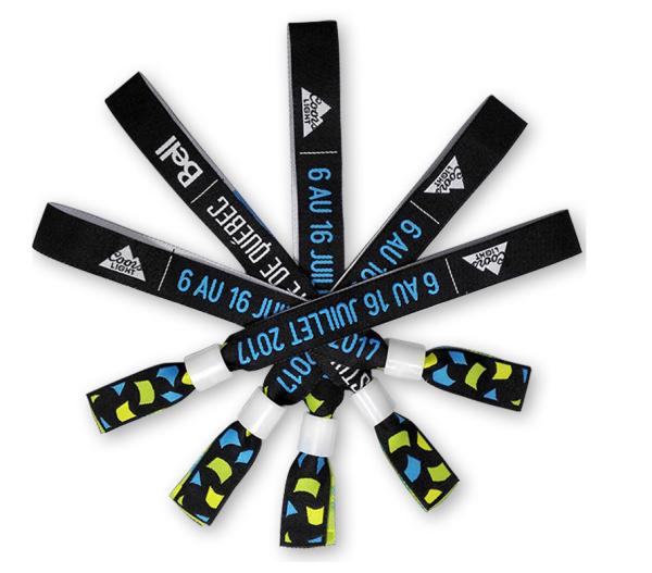 Quality Disposable Smart RFID Chip Wristband Fabric NFC Wristbands For Events And for sale