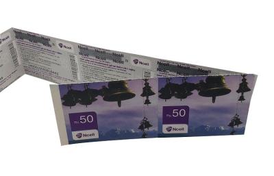 Quality Custom Printed HF RFID Paper Event Tickets 13.5 - 14.5Mhz Ultualight EV1 Chip for sale