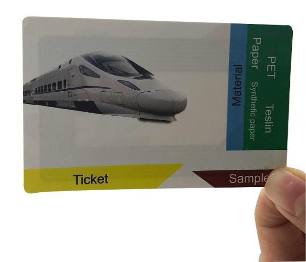 Quality ISO14443A HF Paper RFID Card Ticket Card Printing ISO ROHS Approved for sale