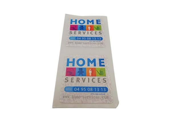 Quality 13.56 MHz HF RFID Circular Sticker Label Adhesive With Custom Printing for sale