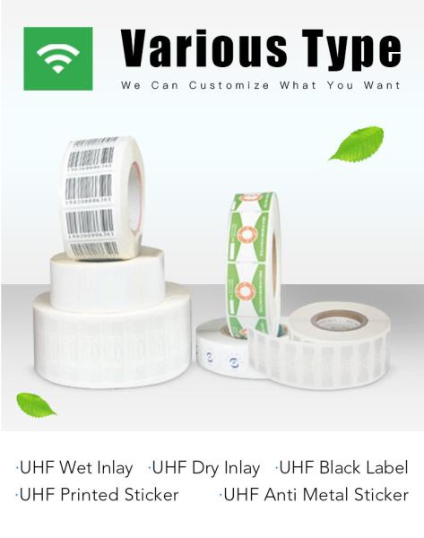 Print NFC Micro Rfid Tags Smart Packing Label 13.56MHZ With 3M Stickers