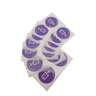 China Micro 13.56MHZ 213 NFC Label Stickers Waterproof RFID Label Tags for sale