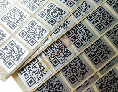 中国 符号化NFCの資産はレーザーによって陽極酸化されたアルミニウム ステッカーにエッチングした金属QRコード バーコードを付ける 販売のため