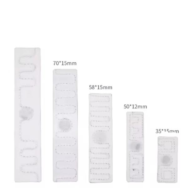 Quality Washable Heat Seal RFID Laundry Tag UHF UC ODE 8 Chip Over 200 Washing Times for sale