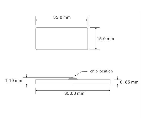Quality Automated And Intelligent UHF RFID Laundry Tag With UC ODE 8 Chip For Linen for sale