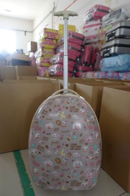 China egg shaped kids trolley luggage bag suitcases in baigou baoding hebei China Factor for sale