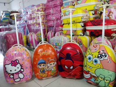China egg shaped kids trolley luggage bag suitcases in baigou baoding hebei China Factor for sale