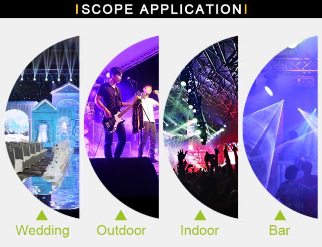 LED Indoor lighting stage landscape 3 in 1 RGB DMX Control IR control LED magic par