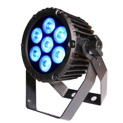 China DJ Wedding Concert Dimbaar RGBW Led Stage Light Waterdicht Led Par Light 7 * 3W Te koop