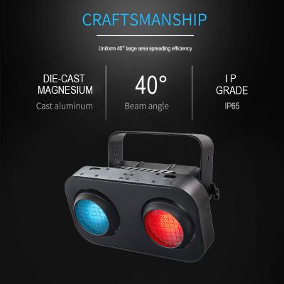 중국 2 눈 2*90W Dmx512 컨트롤 스플라이싱 코브 시청자 블라인더 효과 스테이지 라이트 판매용